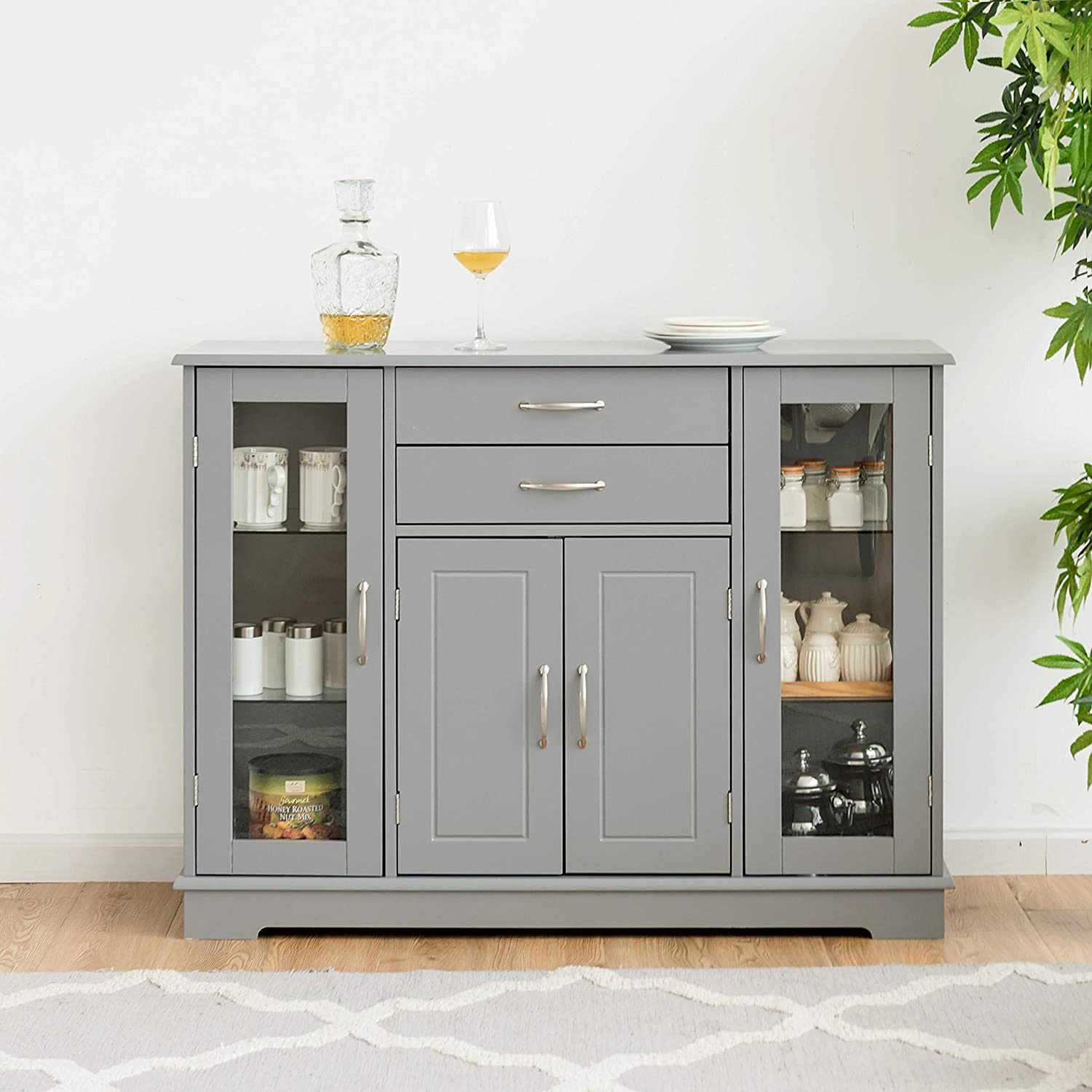Kitchen Sideboard Buffet Server Side Storage Cabinet Dining Room Cupbo