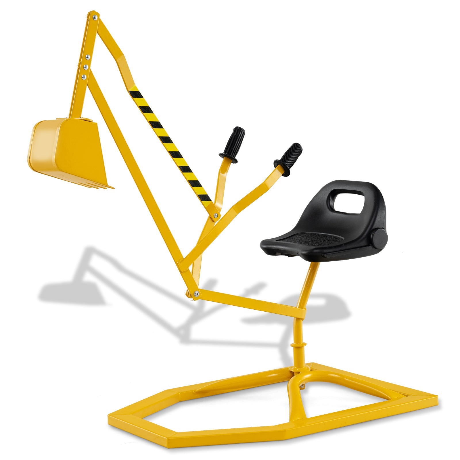 Sand Digger for Kids, Sandbox Toy Digger with 2-Handed Controls & Flex